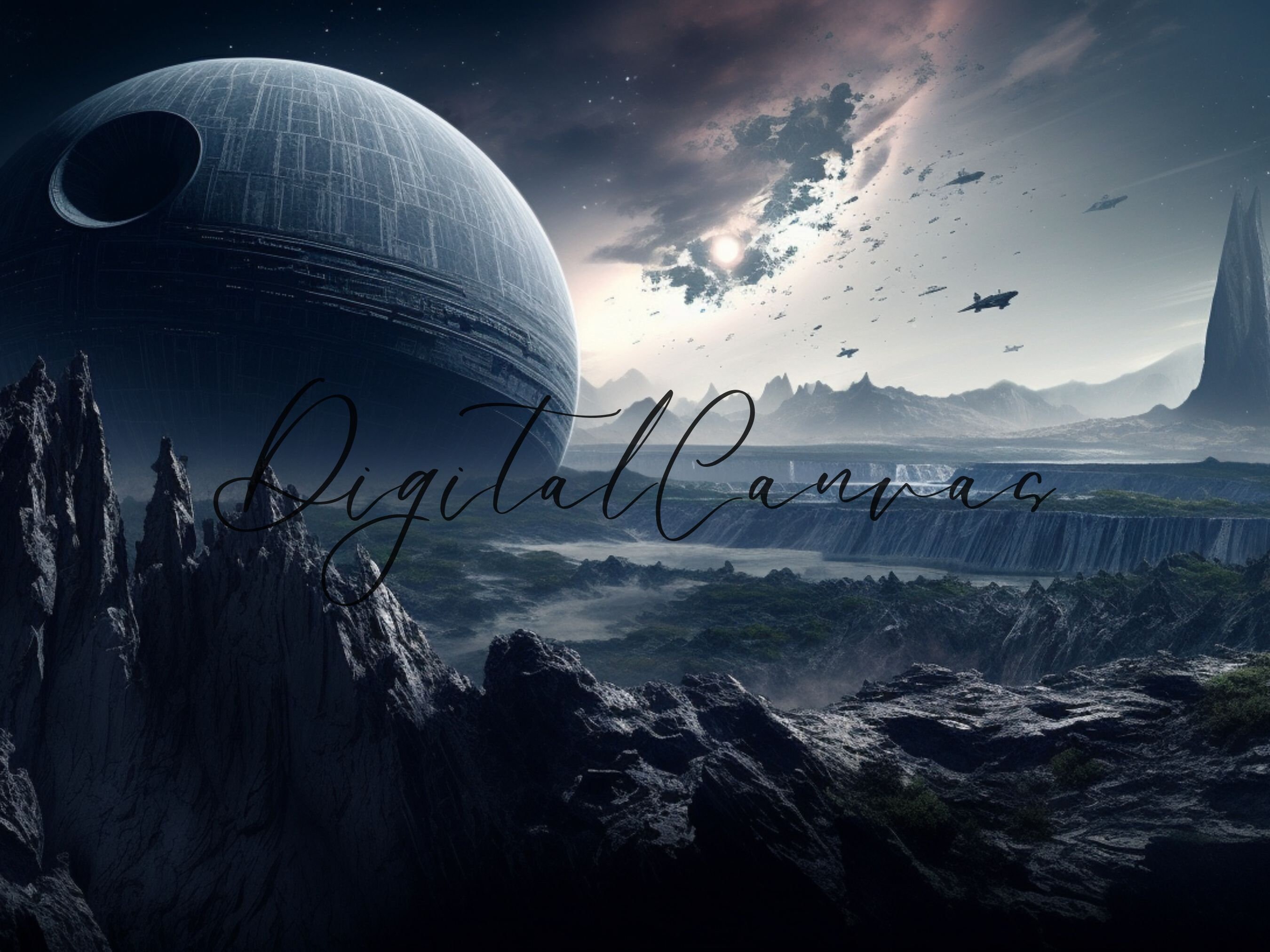 TV Frame Art | Star Wars | Death Star | Samsung Art | Samsung Frame Tv ...