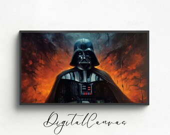 Samsung TV Frame Art Darth Vader TV Wallpaper Star Wars Samsung Art ...