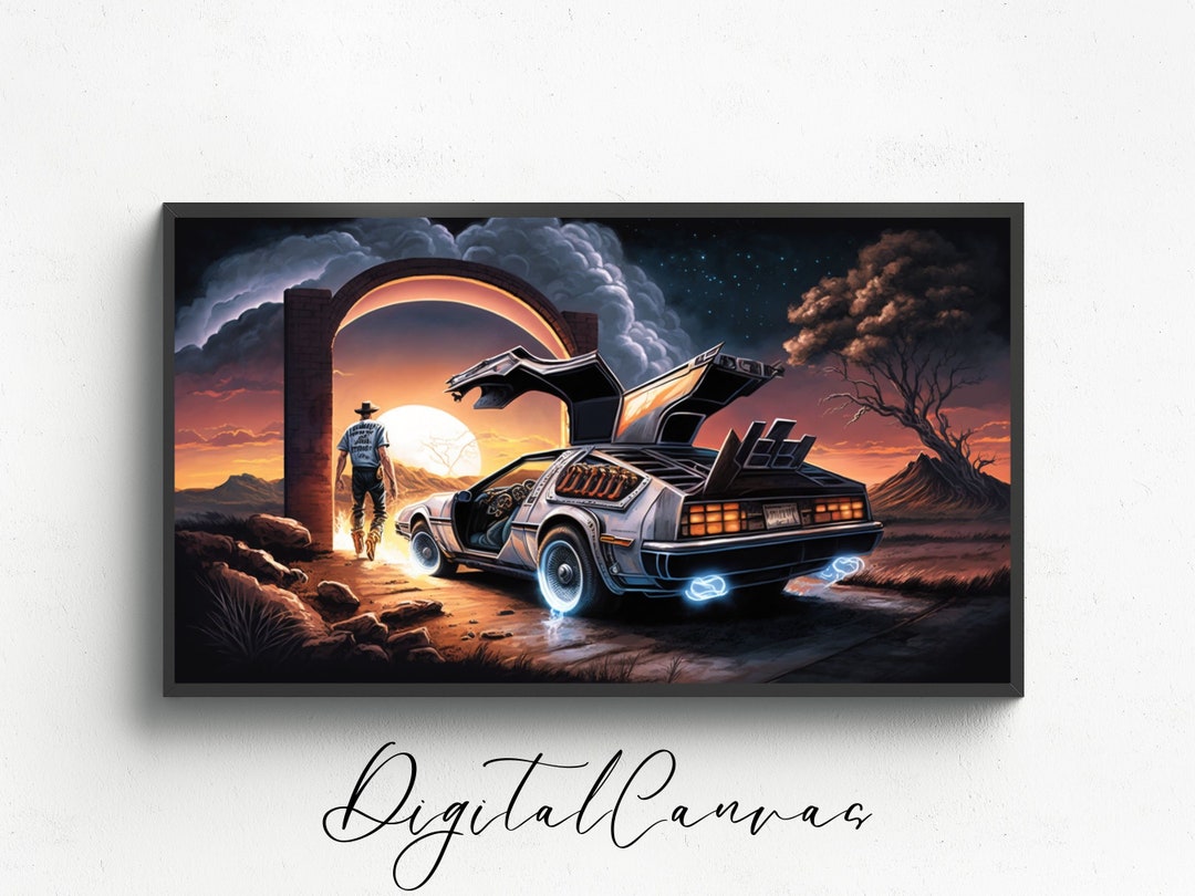 TV Frame Art | Back to the Future Art | Samsung Art | Samsung Frame Tv ...
