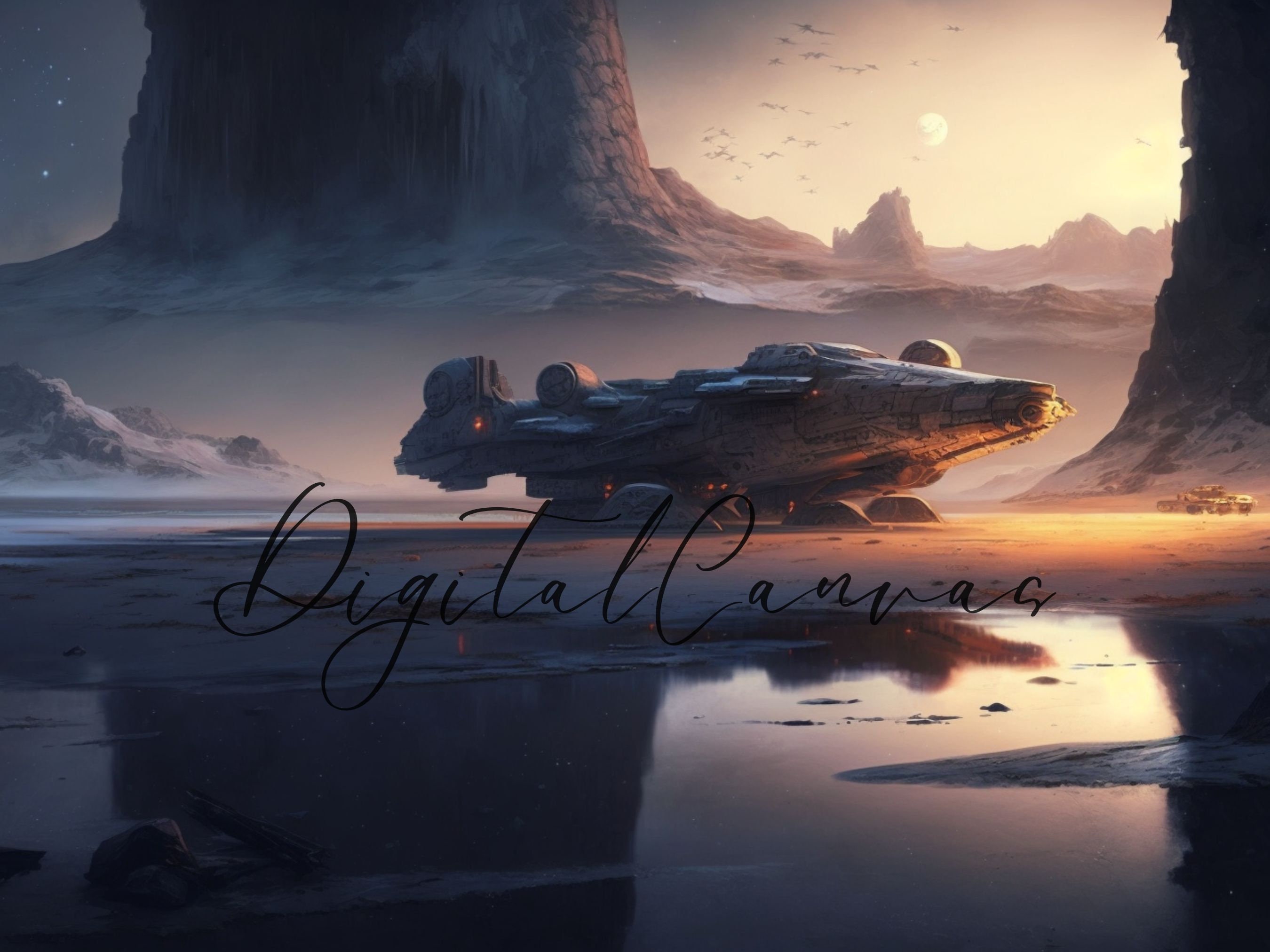 TV Frame Art Star Wars Millennium Falcon Samsung Art Samsung Frame Tv ...