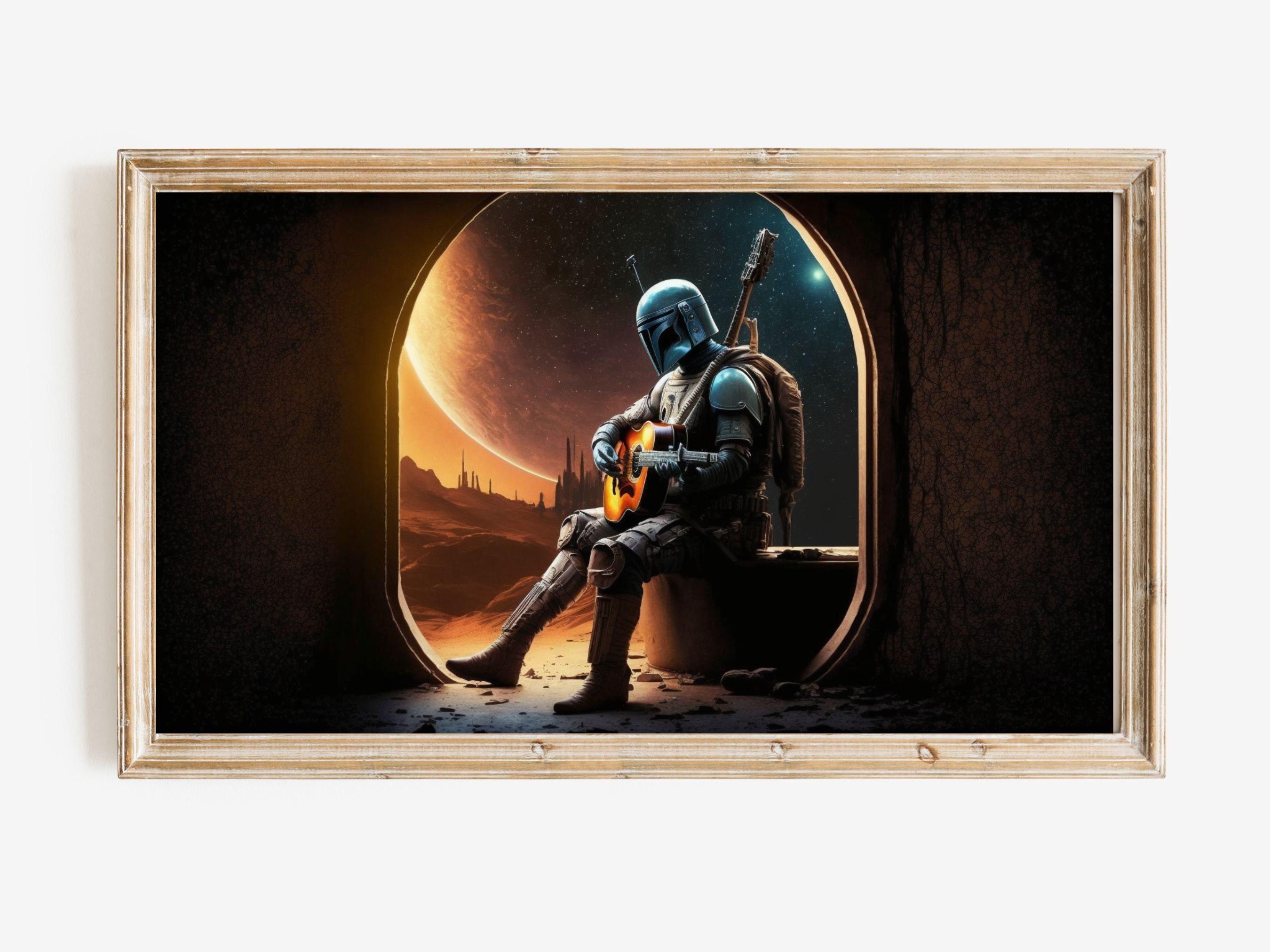 TV Frame Art | Star Wars Mandalorian | Samsung Art | Samsung Frame Tv ...