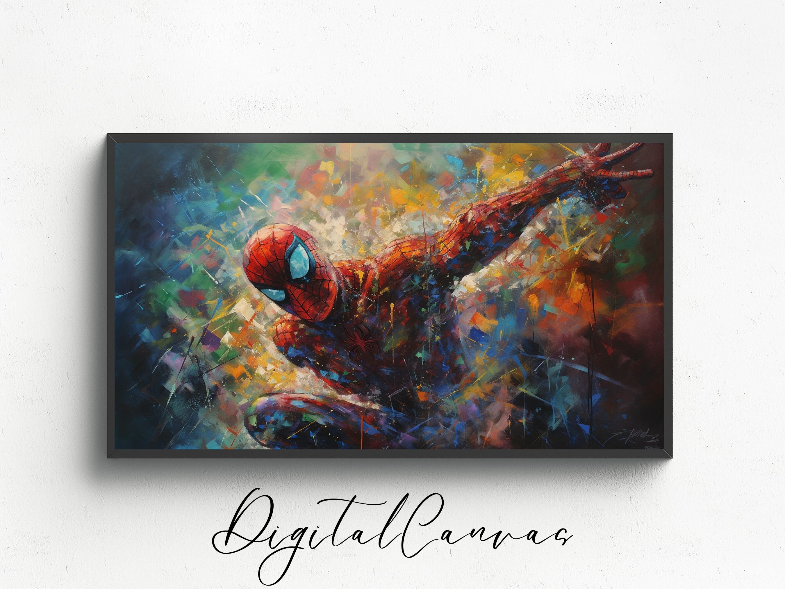 Spiderman Abstract Art