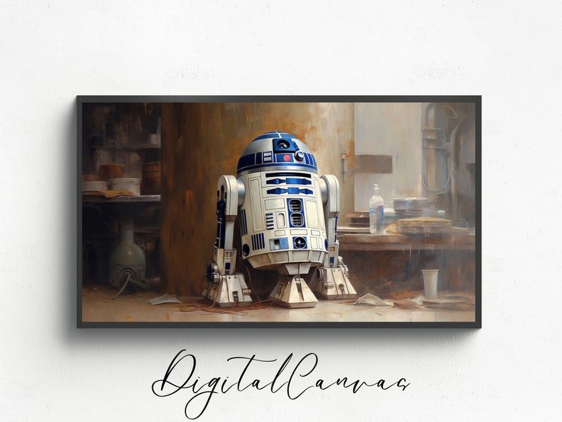 Samsung TV Frame Art Star Wars Oil Painting Samsung Frame TV Art ...
