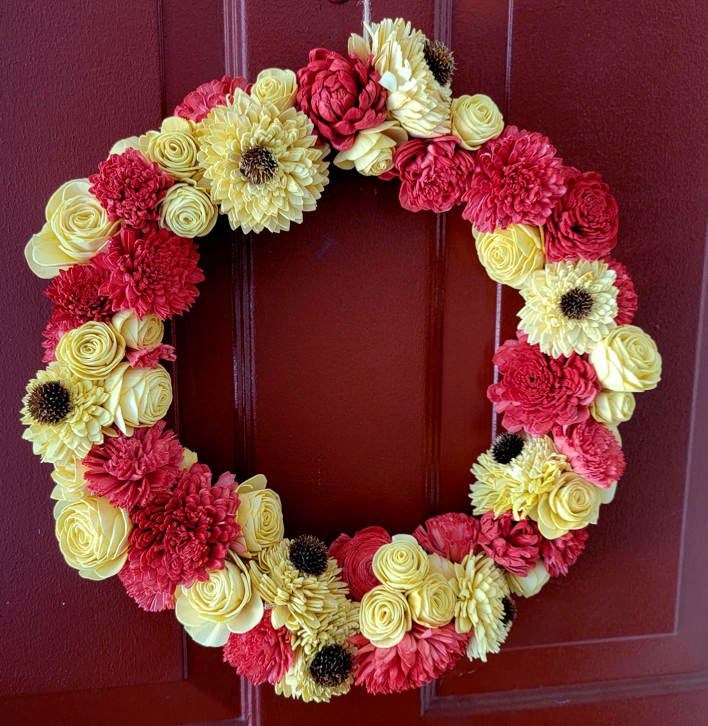 All-season Floral Wreath Summer Colors - Etsy