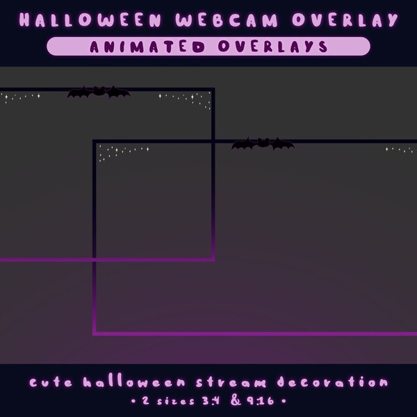 Halloween Cam Borders Twitch - Etsy
