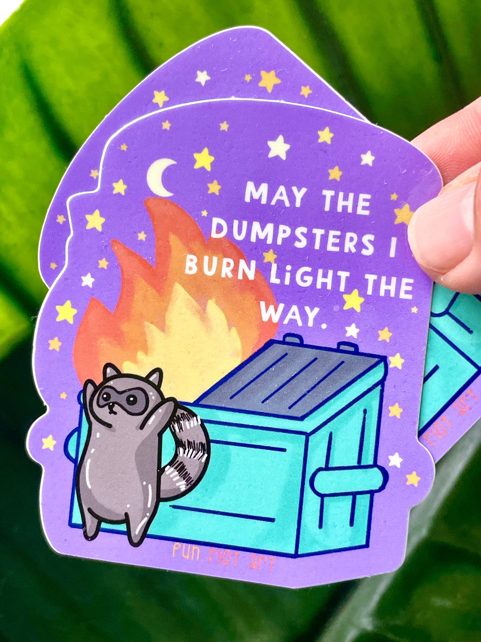 Dumpster Fire Raccoon Sticker for Laptop Stanley Cup Sticker Gift for ...