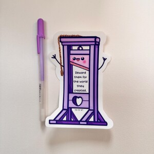 Guillotine Bumper Sticker XL Reward Them for the World They Created ...