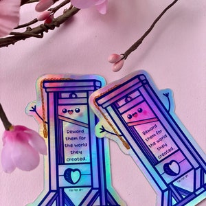 Guillotine Sticker Reward Them for the World They Created Holographic ...
