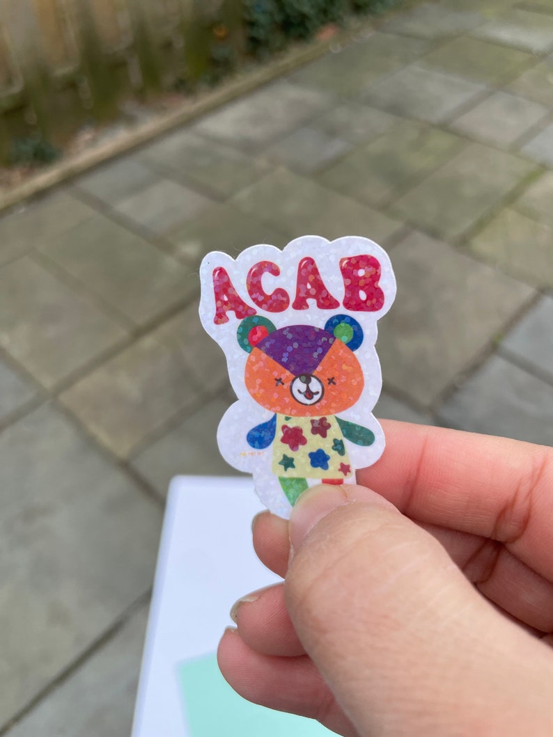 ACAB Sticker Stitches Bear Sticker ACNH Sticker ANTIFA - Etsy
