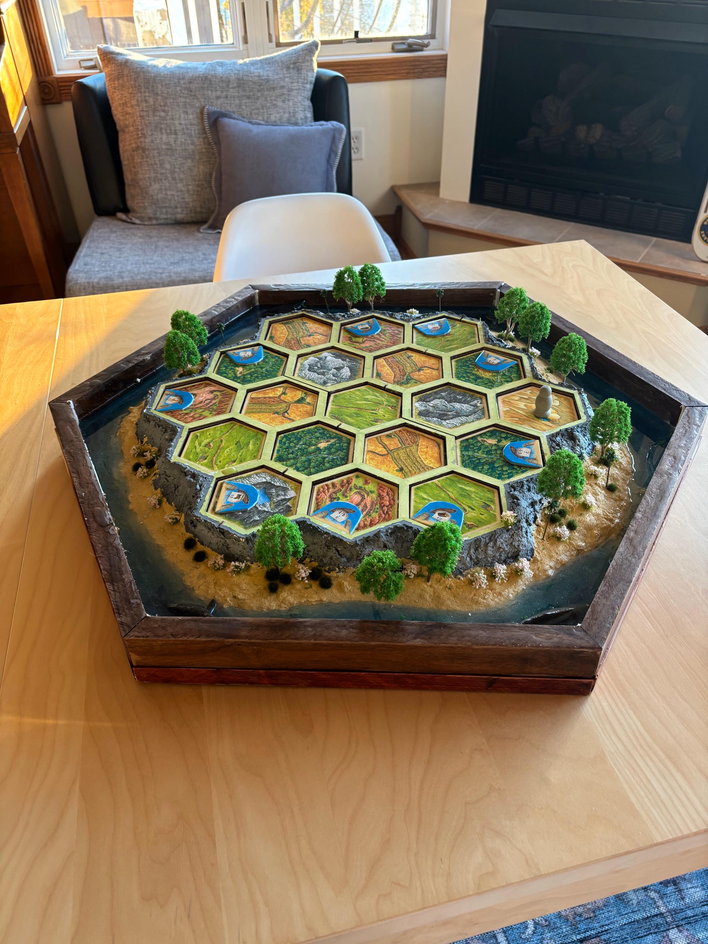 Handcrafted Realistic Settlers of Catan Board. Game Not Included - Etsy