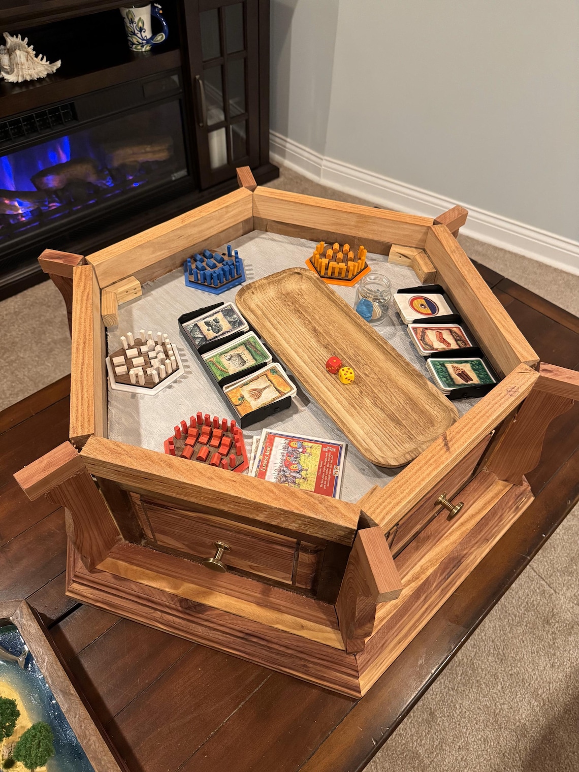 Handcrafted 3D Settlers of Catan Board With Optional Wooden Storage ...