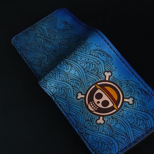 Anime Wallet, Japanese Manga Wallet, Personalized Leather Wallet Pirate ...