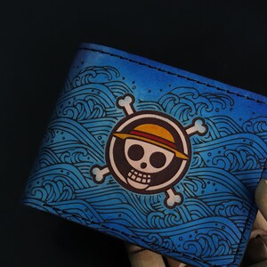 Anime Wallet, Japanese Manga Wallet, Personalized Leather Wallet Pirate ...