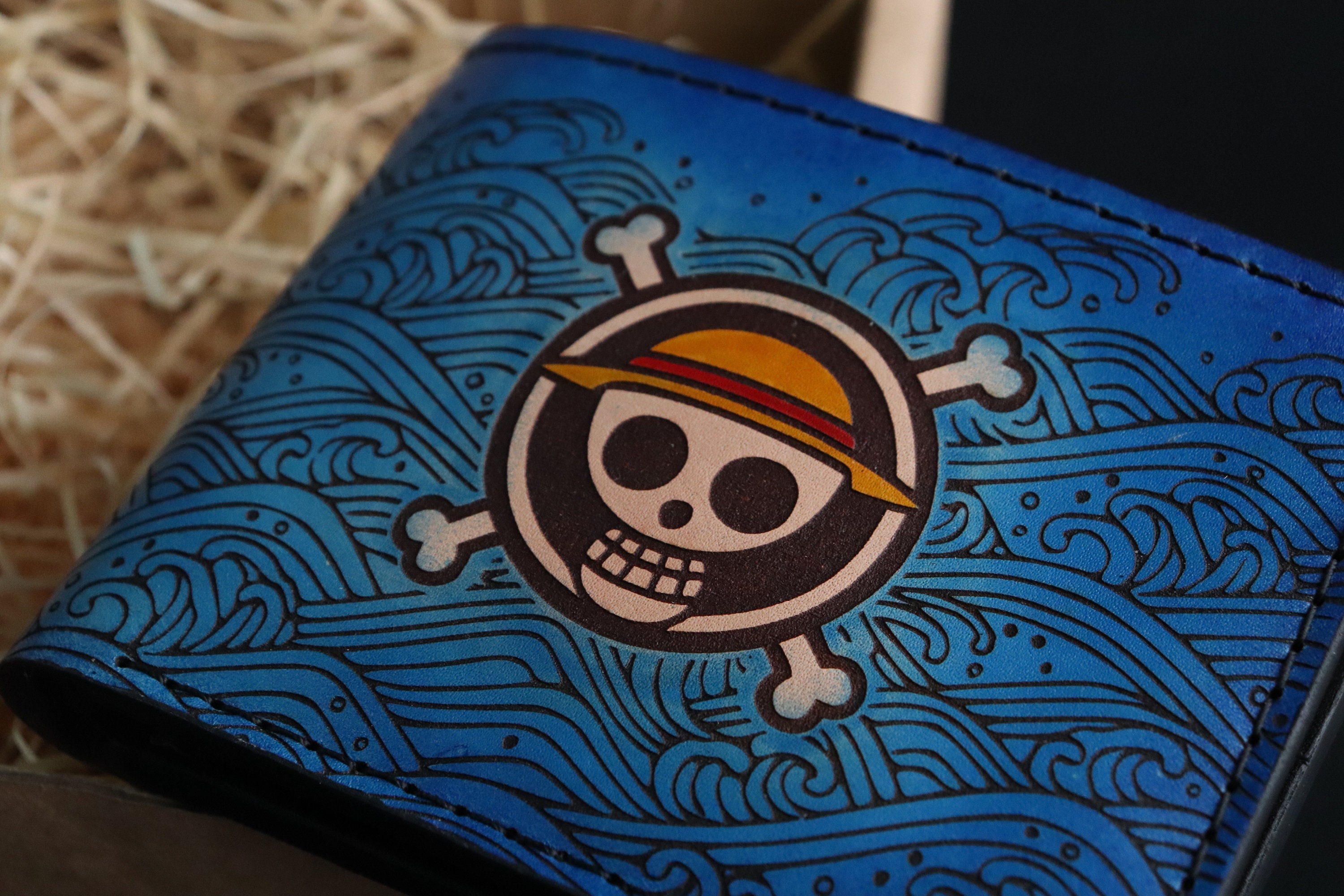 Anime Wallet, Japanese Manga Wallet, Personalized Leather Wallet Pirate ...
