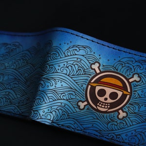 Anime Wallet, Japanese Manga Wallet, Personalized Leather Wallet Pirate ...