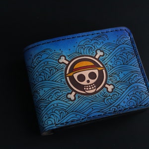 Anime Wallet, Japanese Manga Wallet, Personalized Leather Wallet Pirate ...