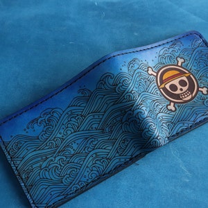 Anime Wallet, Japanese Manga Wallet, Personalized Leather Wallet Pirate ...