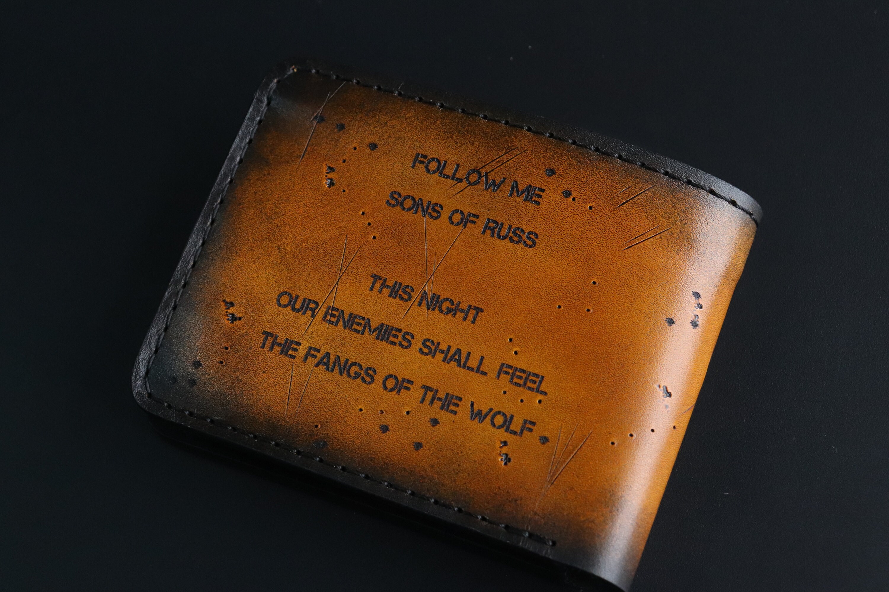 Warrior Wolves Wolves Leather Wallet Gifts for Gamers - Etsy