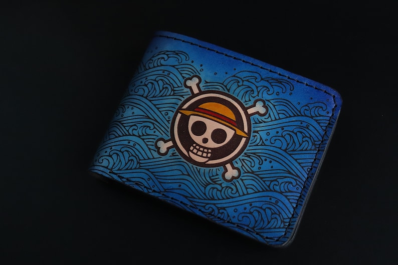 Anime Wallet, Japanese Manga Wallet, Personalized Leather Wallet Pirate ...