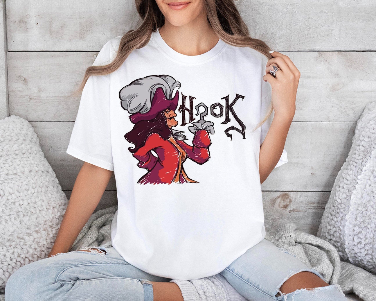 Retro Disney Peter Pan Villains Captain Hook Shirt, Captain Hook ...