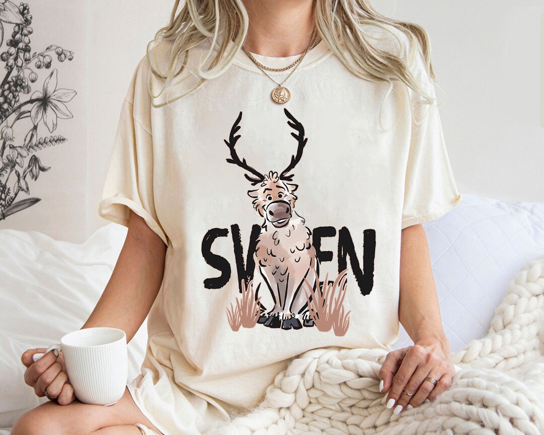 Disney Reindeer Sven Elsa Shirt, Kristoff and Sven Shirt, Cute Reindeer ...