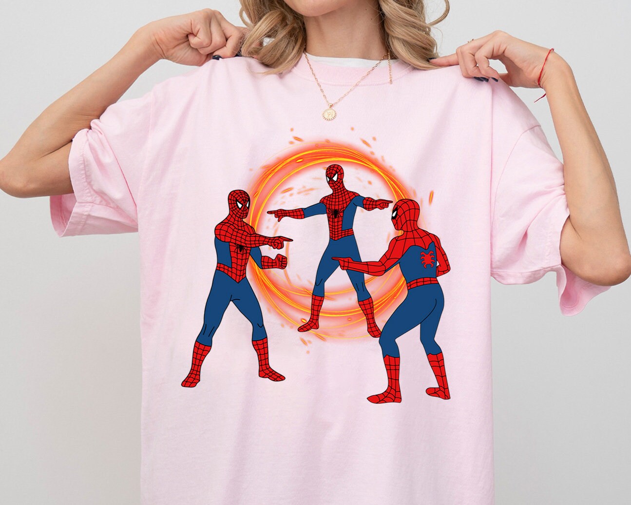 Three Spiderman Pointing Meme Shirt, Spiderman No Way Home Shirt, Fan ...
