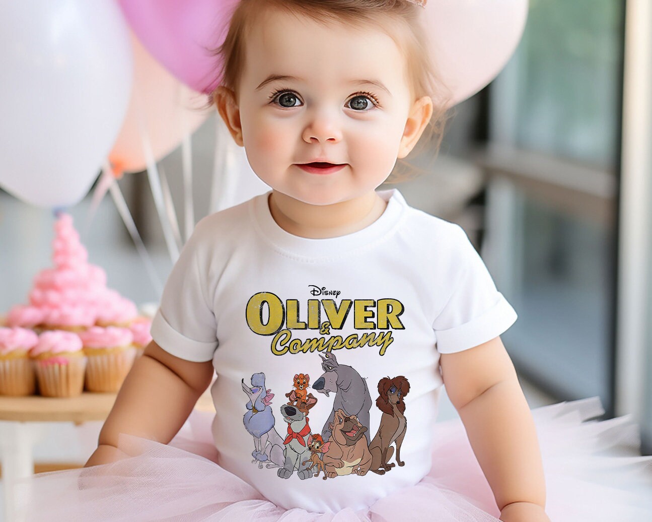 Vintage Disney Oliver and Company Group Retro 90s Shirt, Oliver, Dodger ...