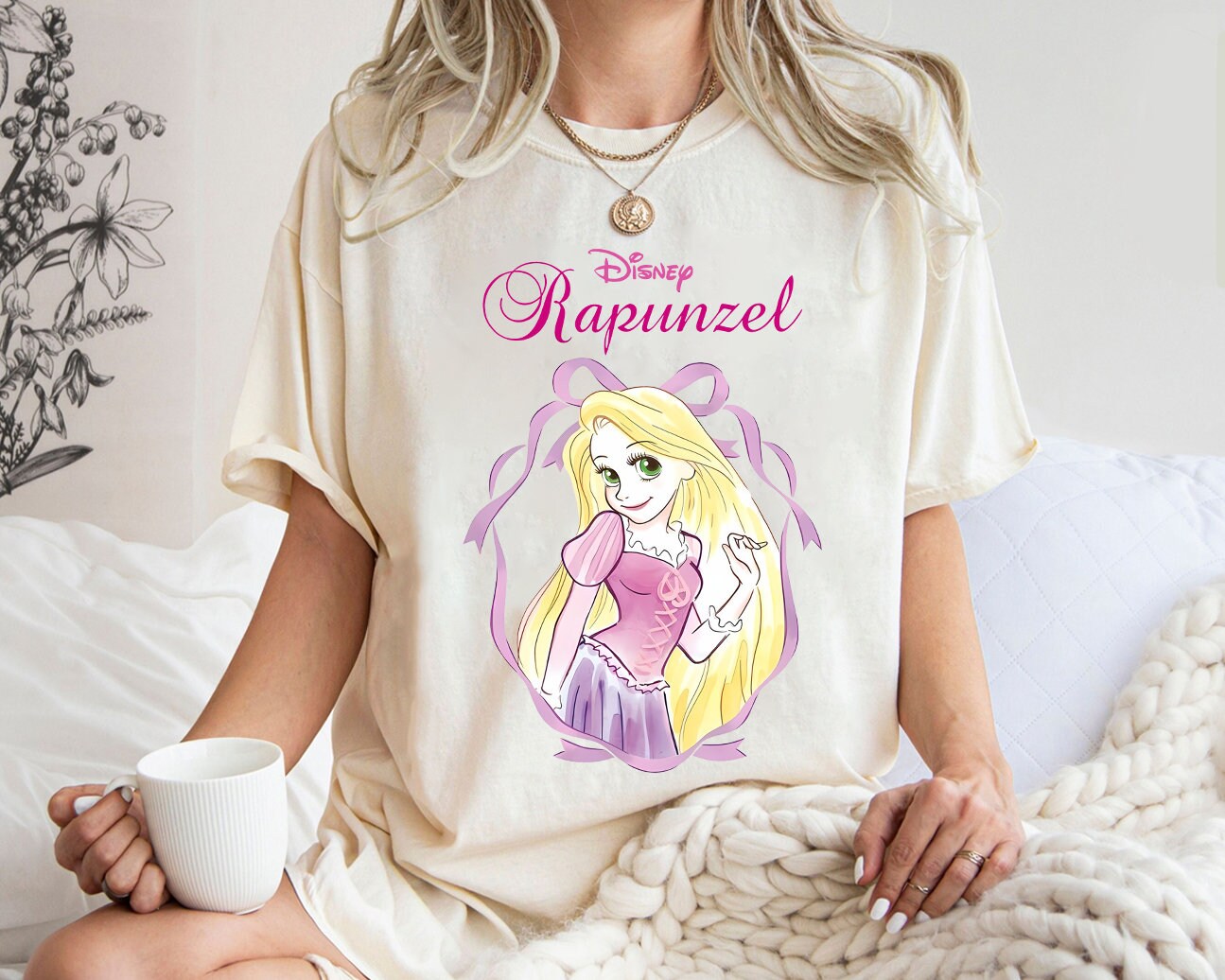 Vintage Rapunzel Coquette Shirt, Rapunzel Princess Shirt, Walt Disney ...