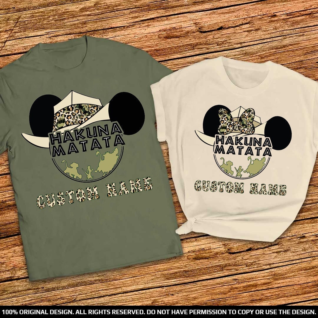 MR and MRS Hakuna Matata Couple Shirt, 2024 Wedding Safari Mode Couple ...