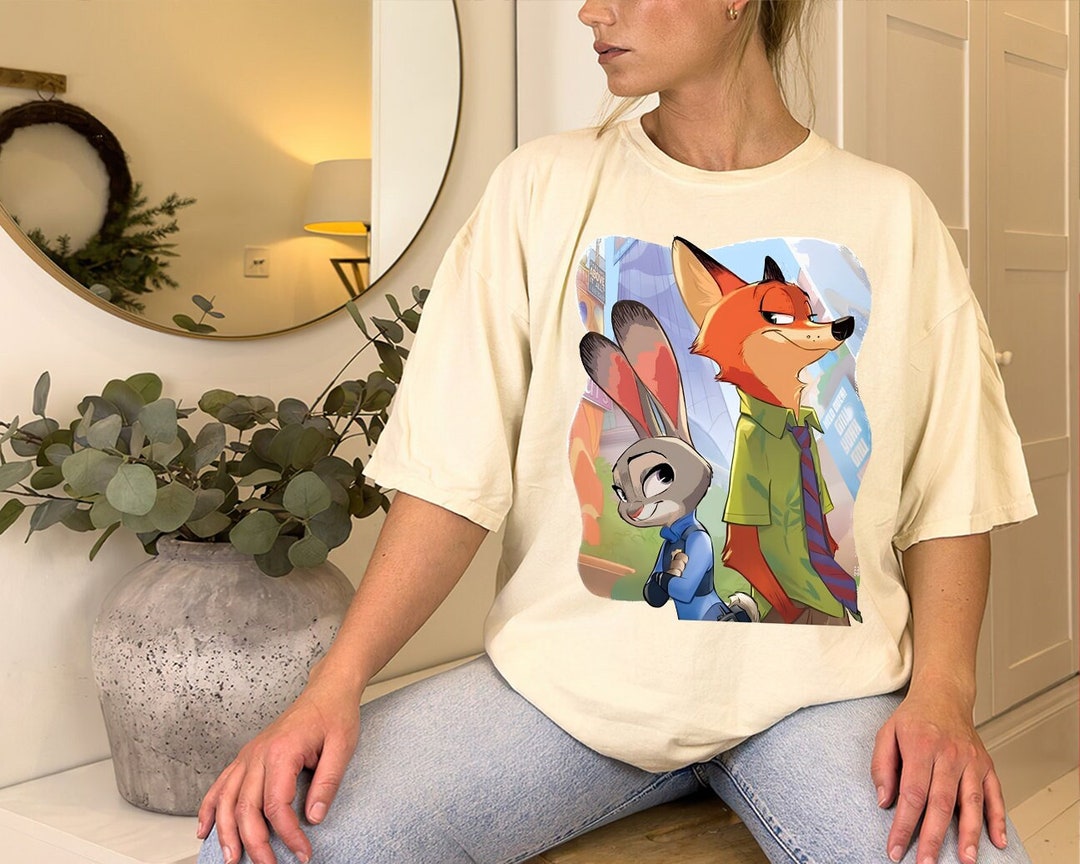 Vintage Couple Zootopia Shirt Disney World Shirt Nick Wilde - Etsy