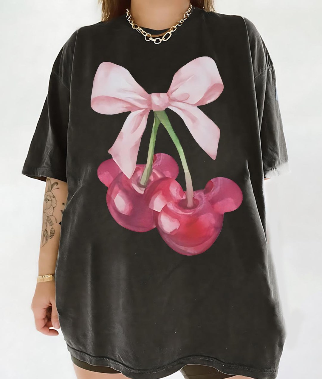 Disney Pink Coquette Minnie Head Shirt, Coquette Pink Bow Minnie Mouse ...