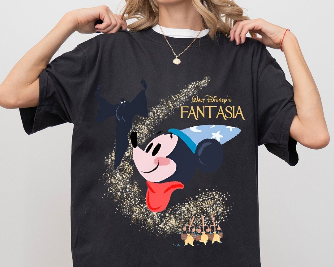 Vintage Magic Mickey Shirt, Fantasia Sorcerer Mickey Shirt, Vintage ...