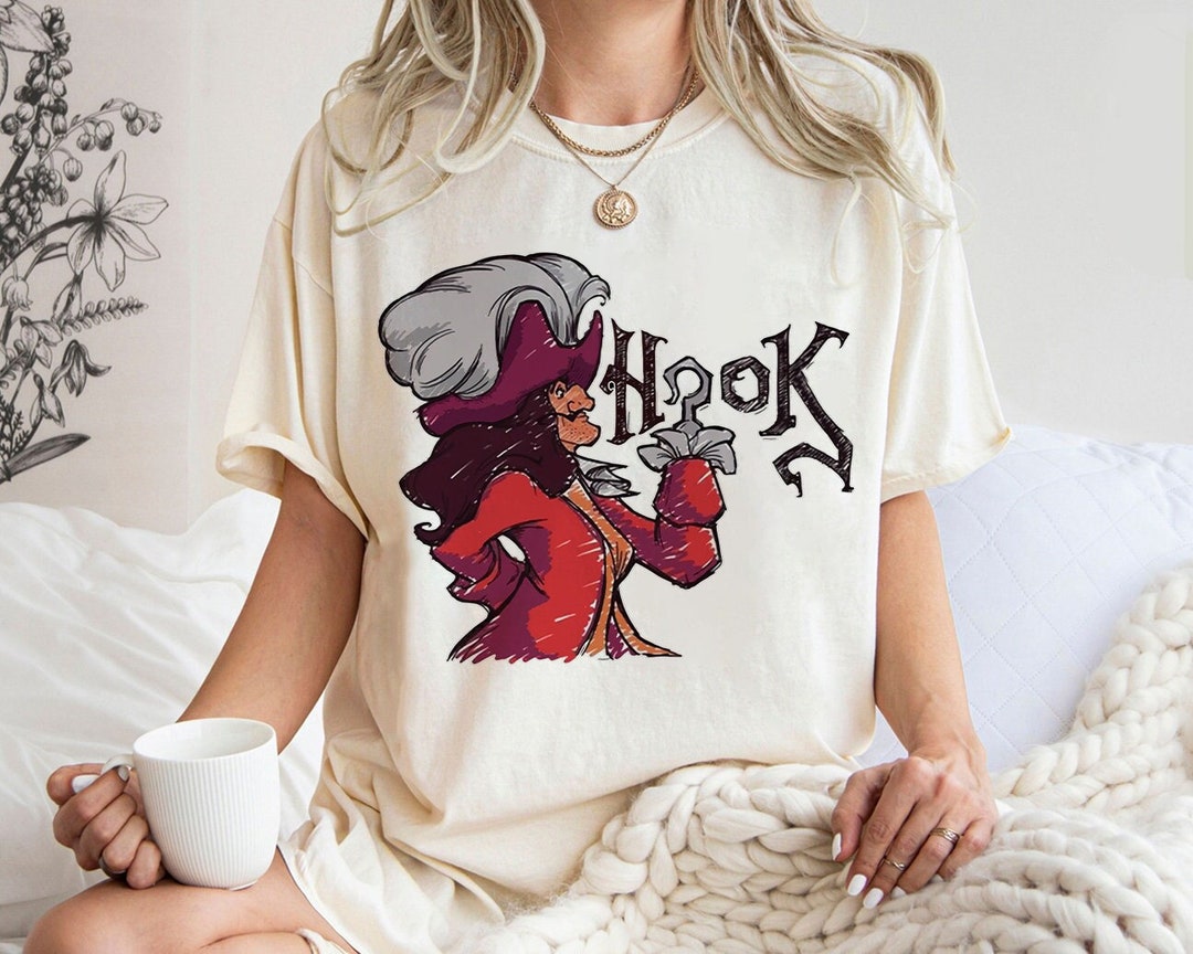 Retro Disney Peter Pan Villains Captain Hook Shirt, Captain Hook ...
