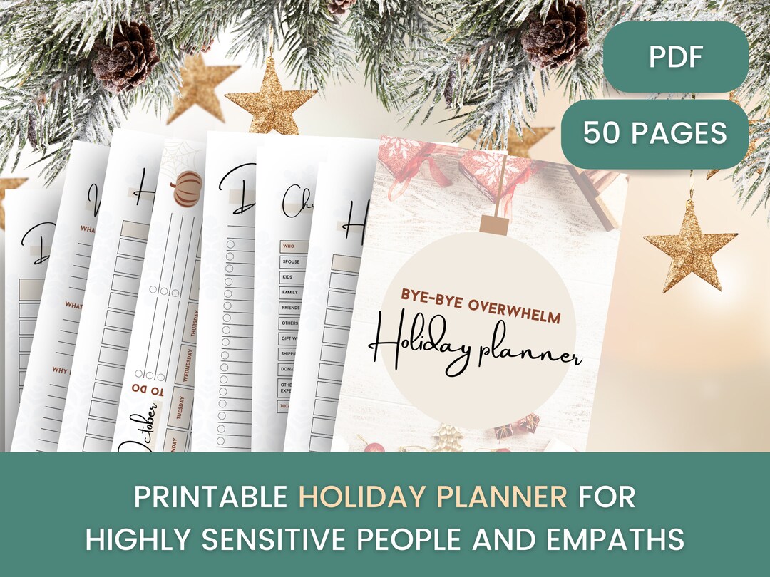 Holiday Planner Printable | Christmas Planner Printable | Xmas Planner ...