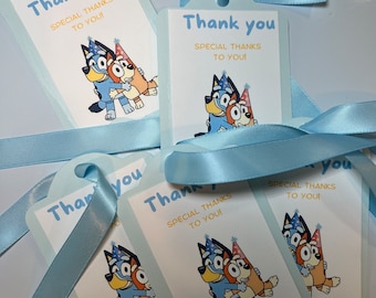 Bluey Favor Tags, Bluey Thank You Tags, Bluey Party Decoration, Bluey ...