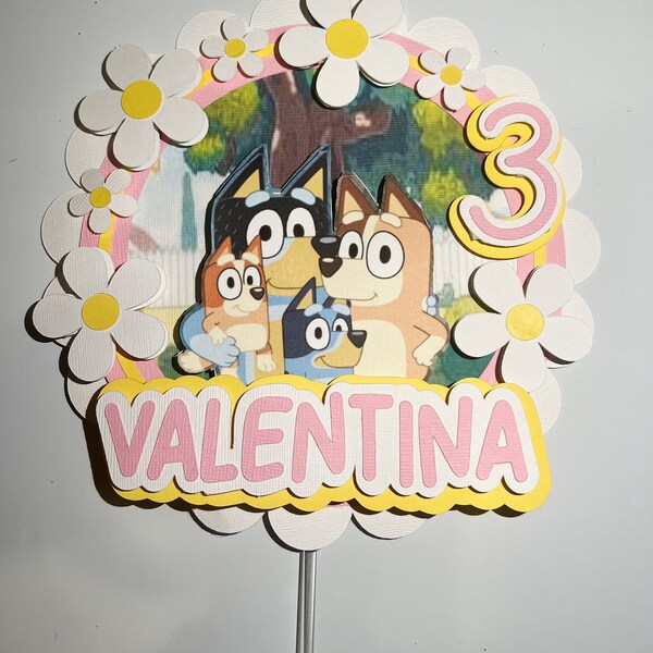 Bluey Cake Topper - Etsy