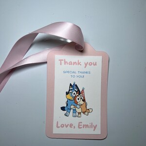 Bluey Favor Tags, Bluey Thank You Tags, Bluey Party Decoration, Bluey ...