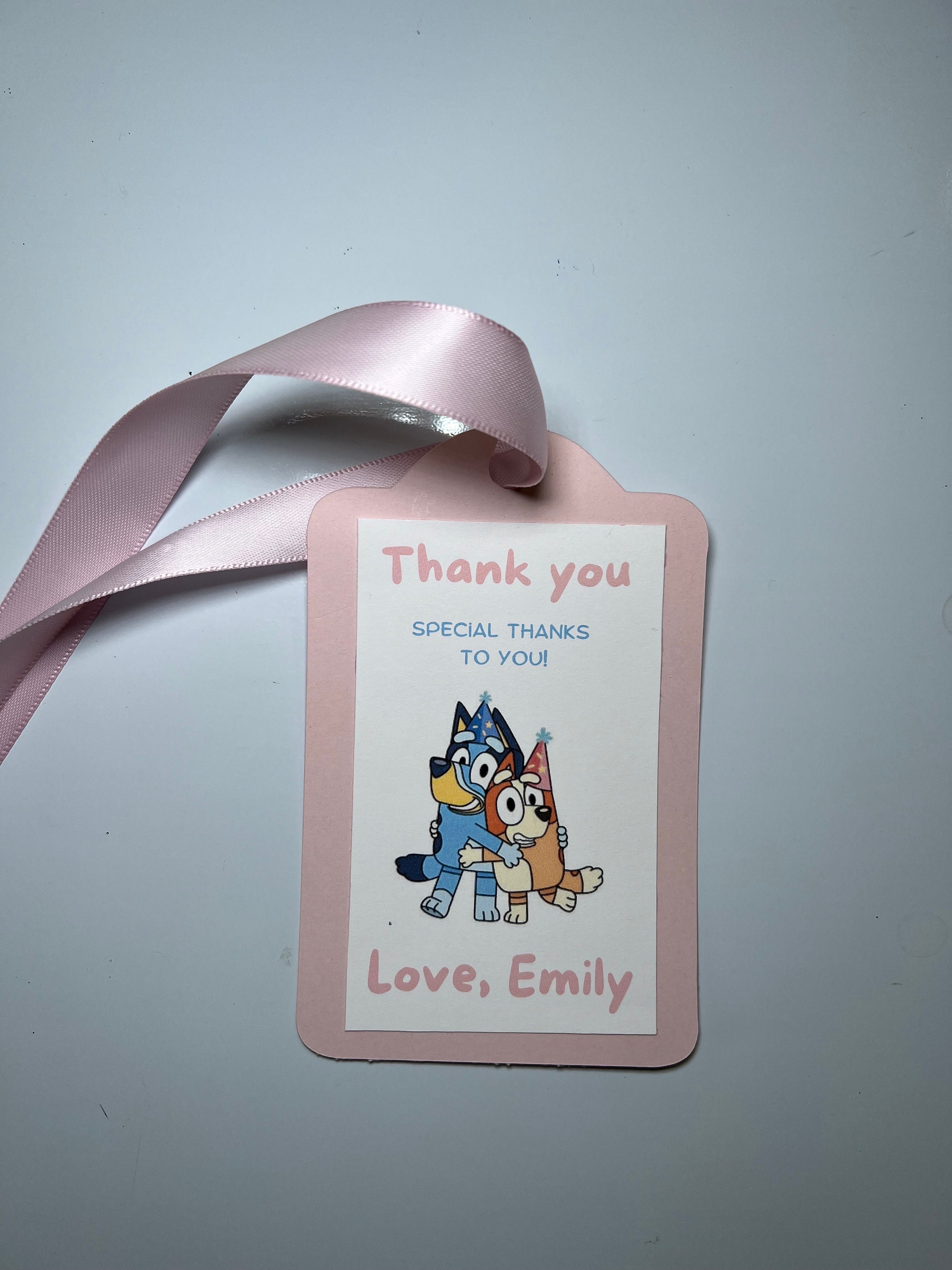 Bluey Favor Tags, Bluey Thank You Tags, Bluey Party Decoration, Bluey ...