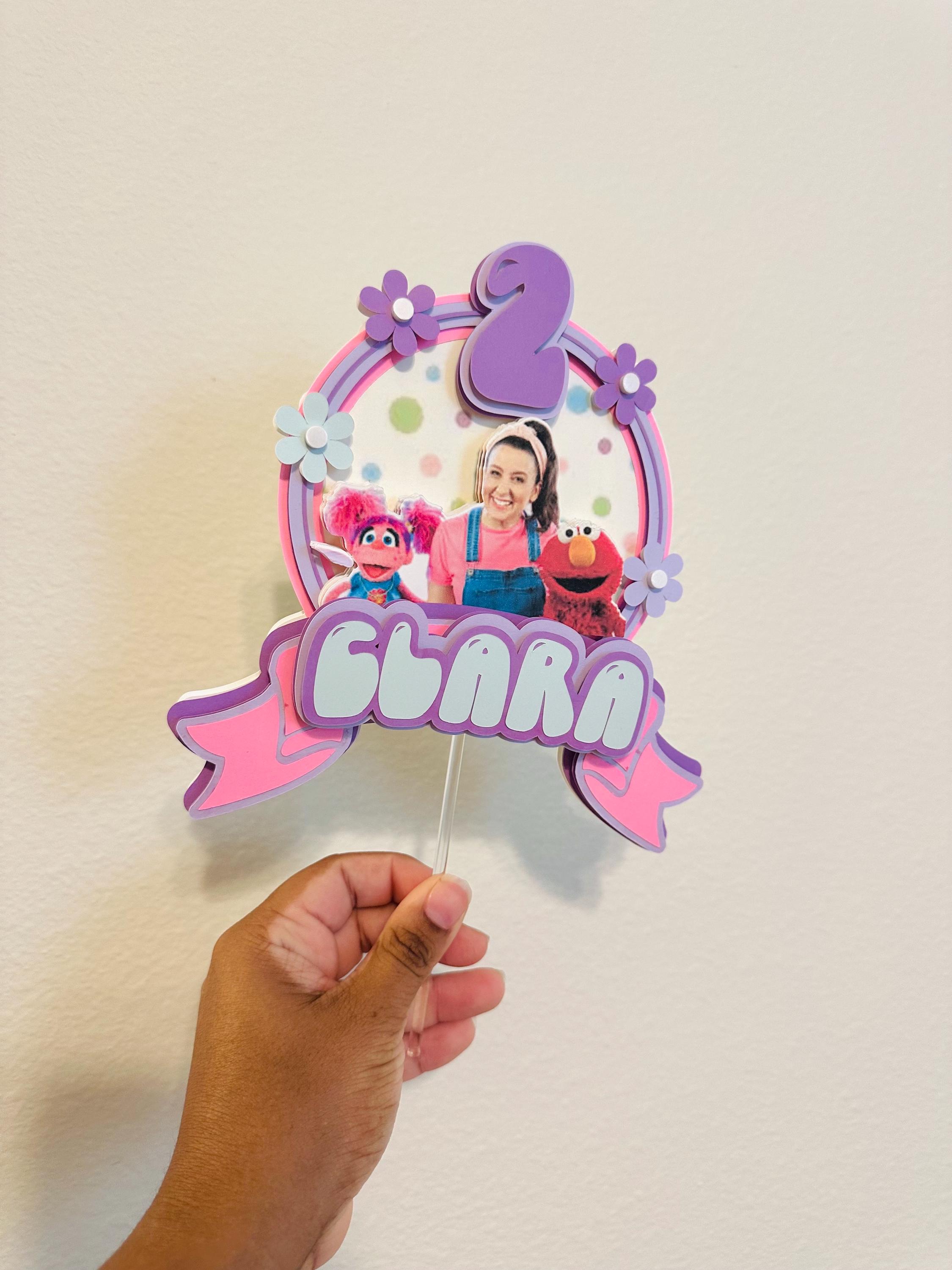 Elmo and Ms. Rachel Cake Topper, Elmo and Abby Birthday, Elmo Birthday ...