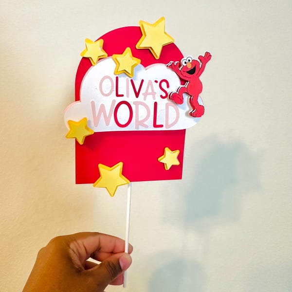 Elmo Cake Topper - Etsy