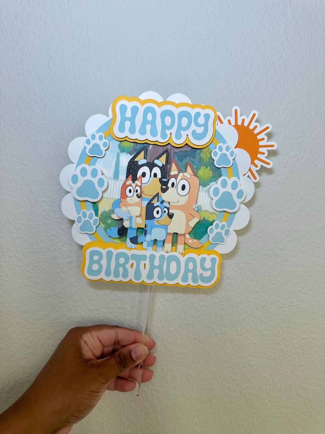 Bluey Cake Topper, Bluey Birthday, Bluey Birthday Accessories, Bluey ...
