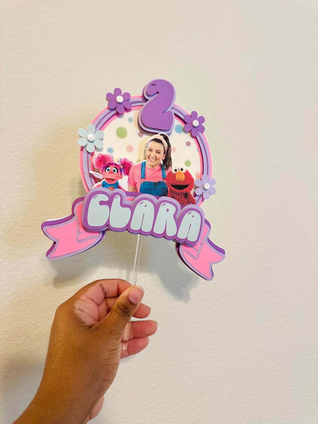 Elmo and Ms. Rachel Cake Topper, Elmo and Abby Birthday, Elmo Birthday ...