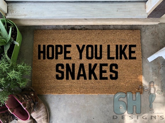 Hope You Like Snakes Doormat Python Costume Snake Hat Ball - Etsy