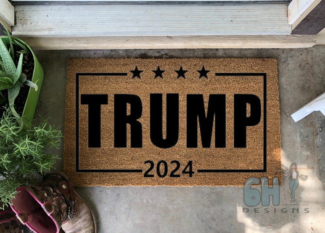 TRUMP 2024, Doormat, Trump Train Decoration, Donald Trump MAGA, Gift ...
