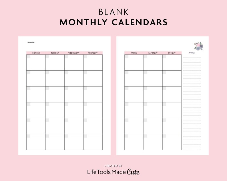 2023-2024 Printable & Digital Planner Pages, Mix-and-match Yearly ...