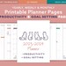 2023-2024 goal Setting productivity Yearly, Monthly & Weekly Planner ...