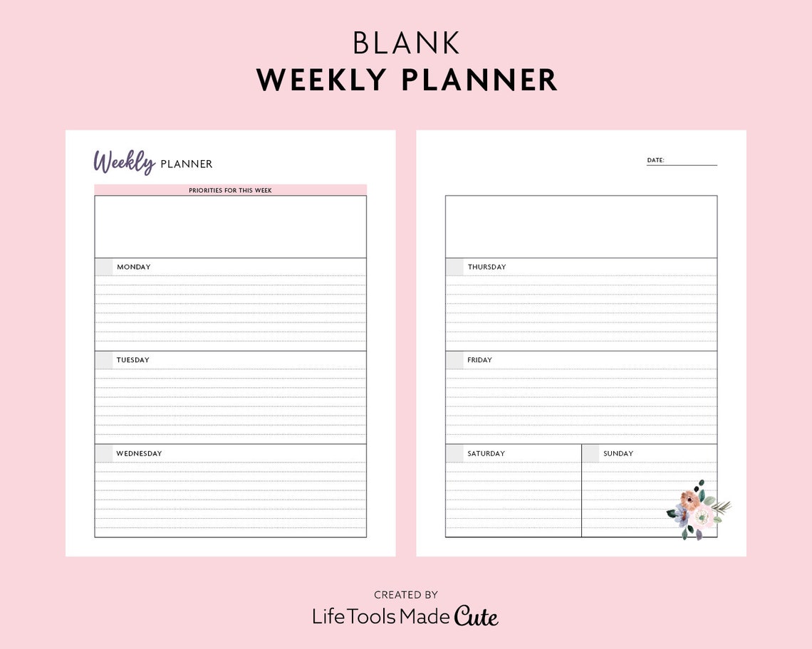 2023-2024 Printable & Digital Planner Pages Mix-and-match - Etsy