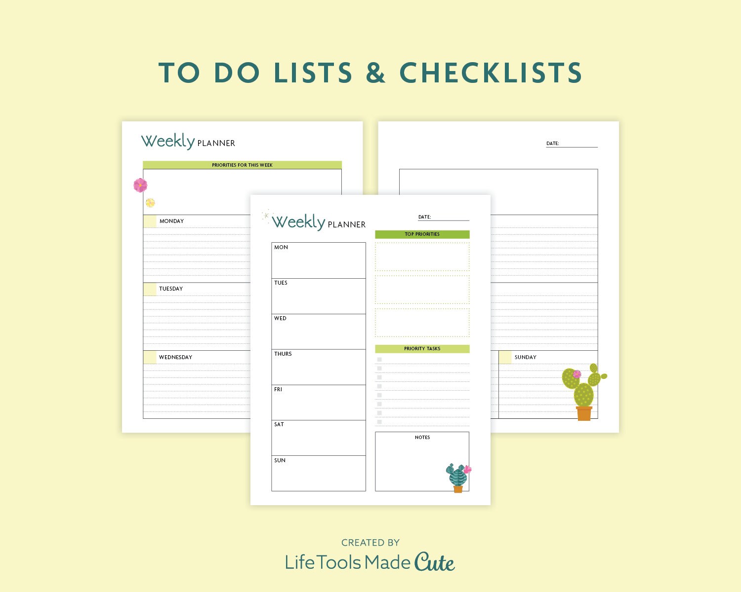 2023-2024 Printable & Digital Planner Pages +goal and Productivity ...