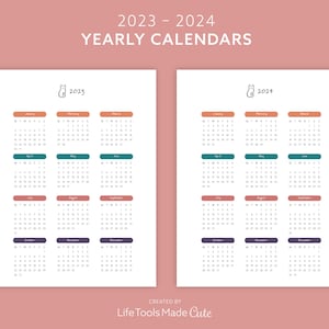 2023-2024 +goal Setting +productivity Yearly, Monthly & Weekly Planner ...