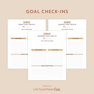 2023-2024 Printable & Digital Planner Pages +goal and Productivity ...